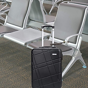 LORADAR 2Pack Retractable Security Cable Luggage Lock Cable Safety Stainless Steel Cable Wire Double Loop Self-Coiling Cable Safety Wire 6-Foot 5.0mm Diameter (2Pack)