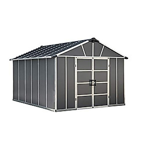 Palram - Canopia | Yukon 11x13 Storage Shed, Gray