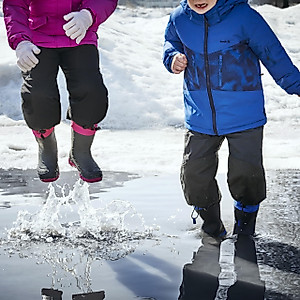 Kamik Kids Snobuster1, 3-Season Insulated Waterproof Boots,Black,12