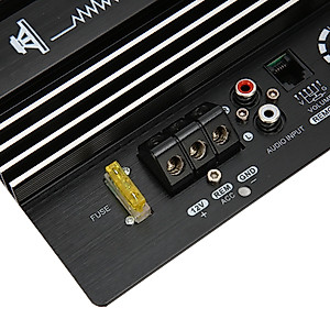 Car Audio Power Amplifier Board, 12V 1800W Mono High Power Bass Subwoofer Amp with Dissipation Panel, Automotive Amplifier for Car Speaker Modification