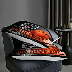 AILONEN Bedding Set, Queen 3D Basketball Comforter Set for Boys Kids Teen, Microfiber, 1 Comforter + 2 Pillowcases