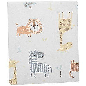 Trend Lab Crayon Jungle Deluxe Flannel Fitted Crib Sheet, Multi