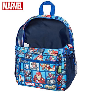 Marvel Comics Avengers Iron Man, Thor, Captain Marvel, Spiderman Backpack for Kids, 16 inch