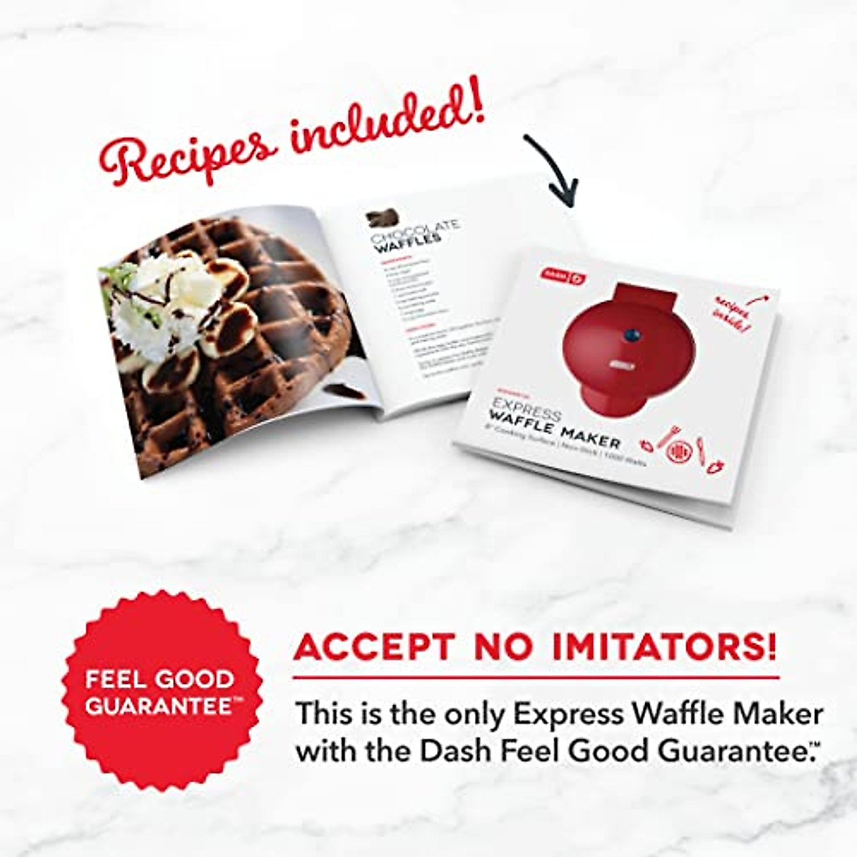 DASH Express 8” Waffle Maker for Waffles, Paninis, Hash Browns + other Breakfast, Lunch, or Snacks, with Easy to Clean, Non-Stick Cooking Surfaces - Aqua