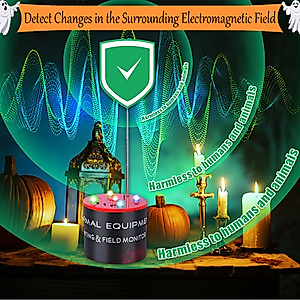 Chkenono Ghost Hunting Equipment, Paranormal Equipment Tool with Enhanced Sensitivity and Temperature Deviation Detection, EMF Detector for Professional Paranormal Investigations