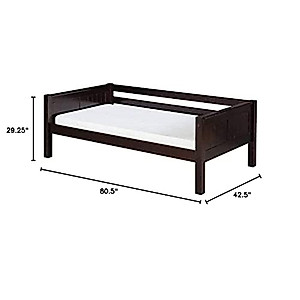 Camaflexi Panel Style Solid Wood Day Bed, Twin, Cappuccino