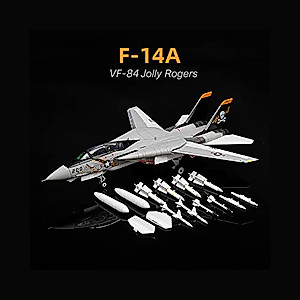 NUOTIE US Navy F-14 Tomcat 1/72 Alloy Model VF-84 Jolly Rogers Fighter DieCast Aircraft Military Display Model