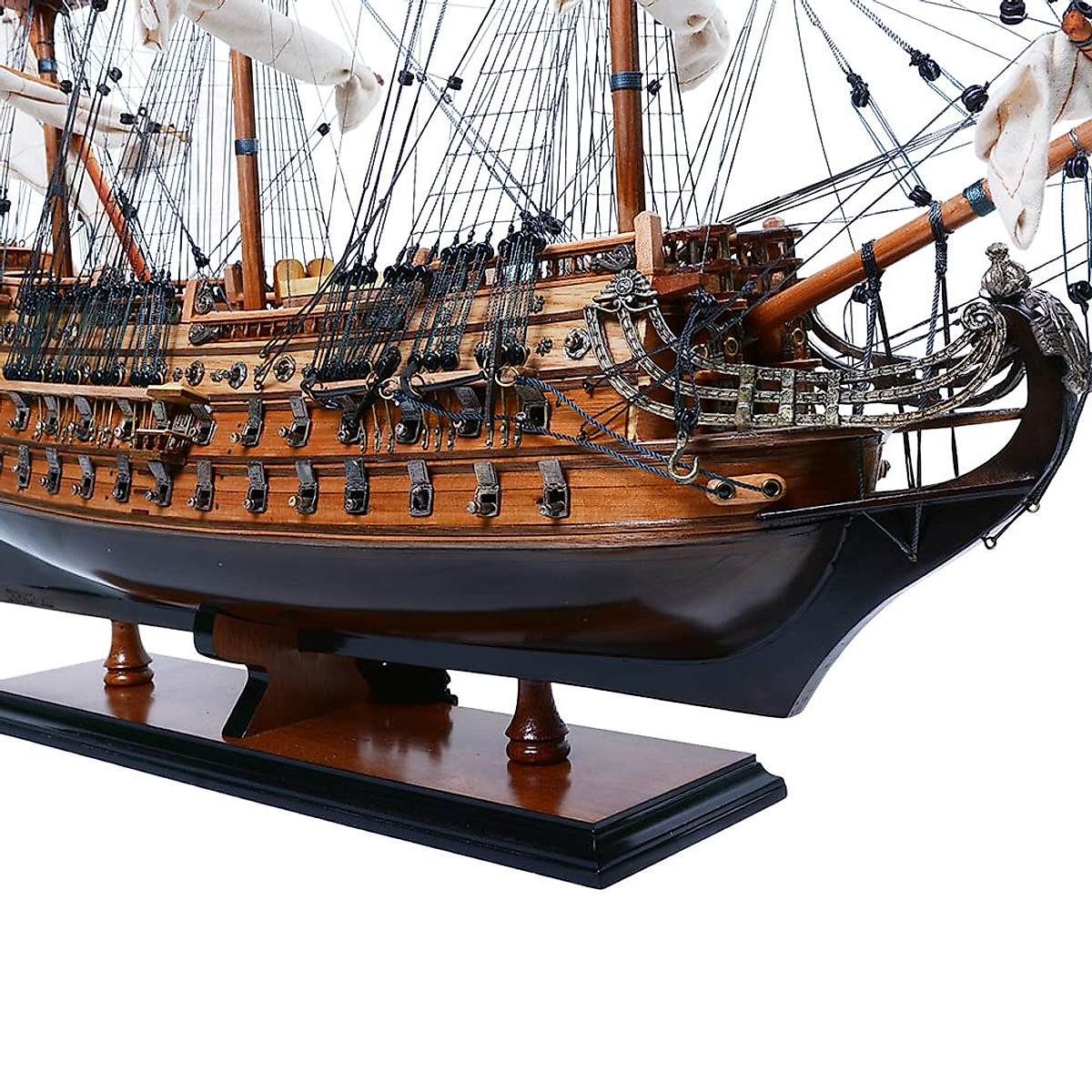 Old Modern Handicrafts San Felipe Medium Wooden Model Ship, Multi