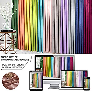 Tony's collection Blush Velvet Curtains 96 inches Super Soft Nursery Decor Room Darkening Curtains Privacy Protect Velvet Drapes for Kids Room/Slid Glass Door(52x95 Inch, Blush, 2 Panels)