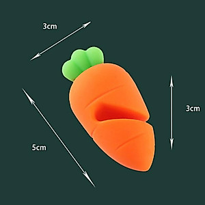 AItaf 5pcs Pot Overflow Stoppers Silica Gel Cooking Lid Stand to Stack Lifter Leakproof Lift Pot Spill-Proof Lifters Cover Pan Spill Preventer Protector Silicone Carrot Silicone Lids for Pots and Pans