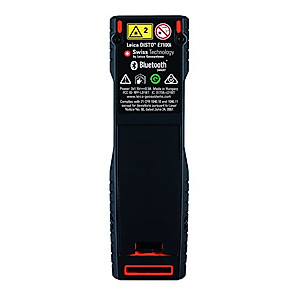 Leica DISTO E7100i 200ft Laser Distance Measure with Bluetooth, Black/Red