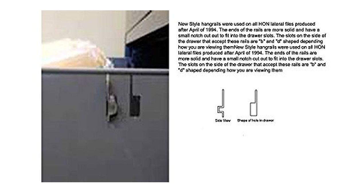 HON 36" Lateral File Bars - OEM Quality Support for Office Filing