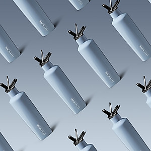 BrüMate ReHydration - 100% Leakproof 25oz Insulated Water Bottle with Straw - Stainless Steel Water Canteen (Dark Aura)