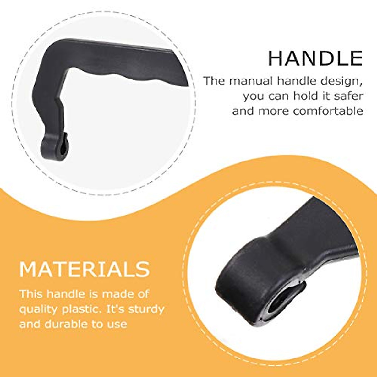 POPETPOP 10pcs Replacement Pet Cage Crate Handles Plastic Cage Handles for Squirrel Hedgehog Rabbit Chinchilla Hamster Black