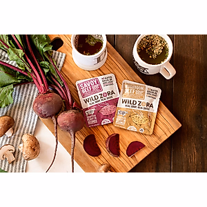 Wild Zora Instant Keto-Friendly Soups 5-Pack Variety, Broth Made with Grass-Fed Beef, Free-Range Chicken, and Vegetables, Gluten-Free, Low Carb, No Added Sugar, Flavorful Pantry Staples - 0.5oz/13g