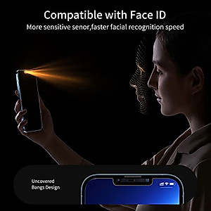 UNBREAKcable Privacy Screen Protector for iPhone 14 / iPhone 13/13 Pro [2-Pack], Shatterproof Tempered Glass [True 28°Anti-Spy ] [Easy Installation Frame] [9H Hardness] [Bubble Free] for Apple 6.1''