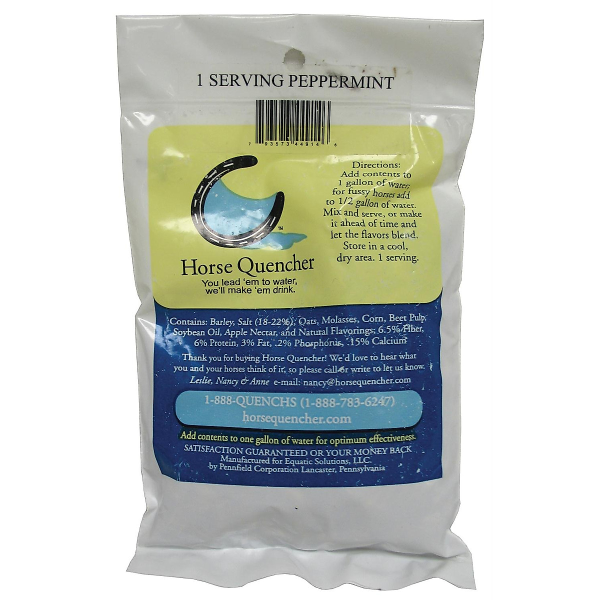 Horse Quencher Single Serving Travel Pack - Peppermint