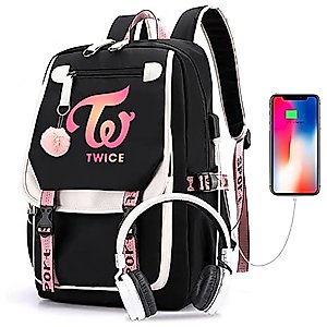 Kpop Twice School Backpack Merchandise, Twice Book Bag Casual Backpack