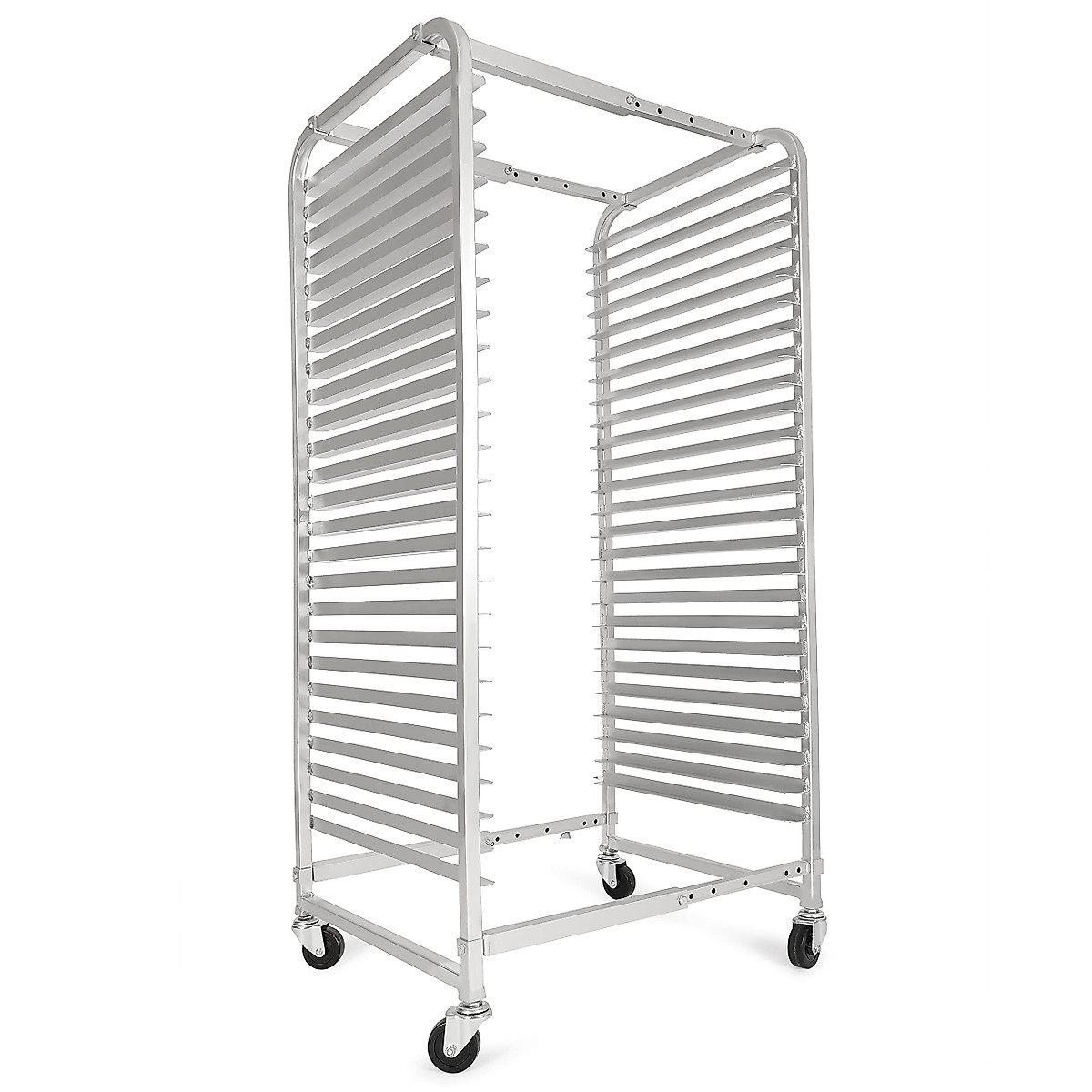 Kojem 6 Pcs 25-Tier Adjustable Screen Printing Rack Aluminum Drying Rack 25 Screen Capacity Paint Drying Rack