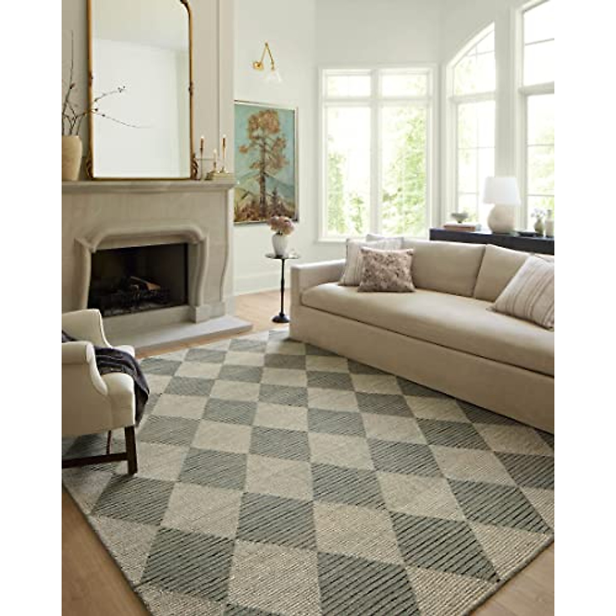 Loloi Chris Loves Julia x Francis Spa/Granite 7'-9" x 9'-9" Area Rug