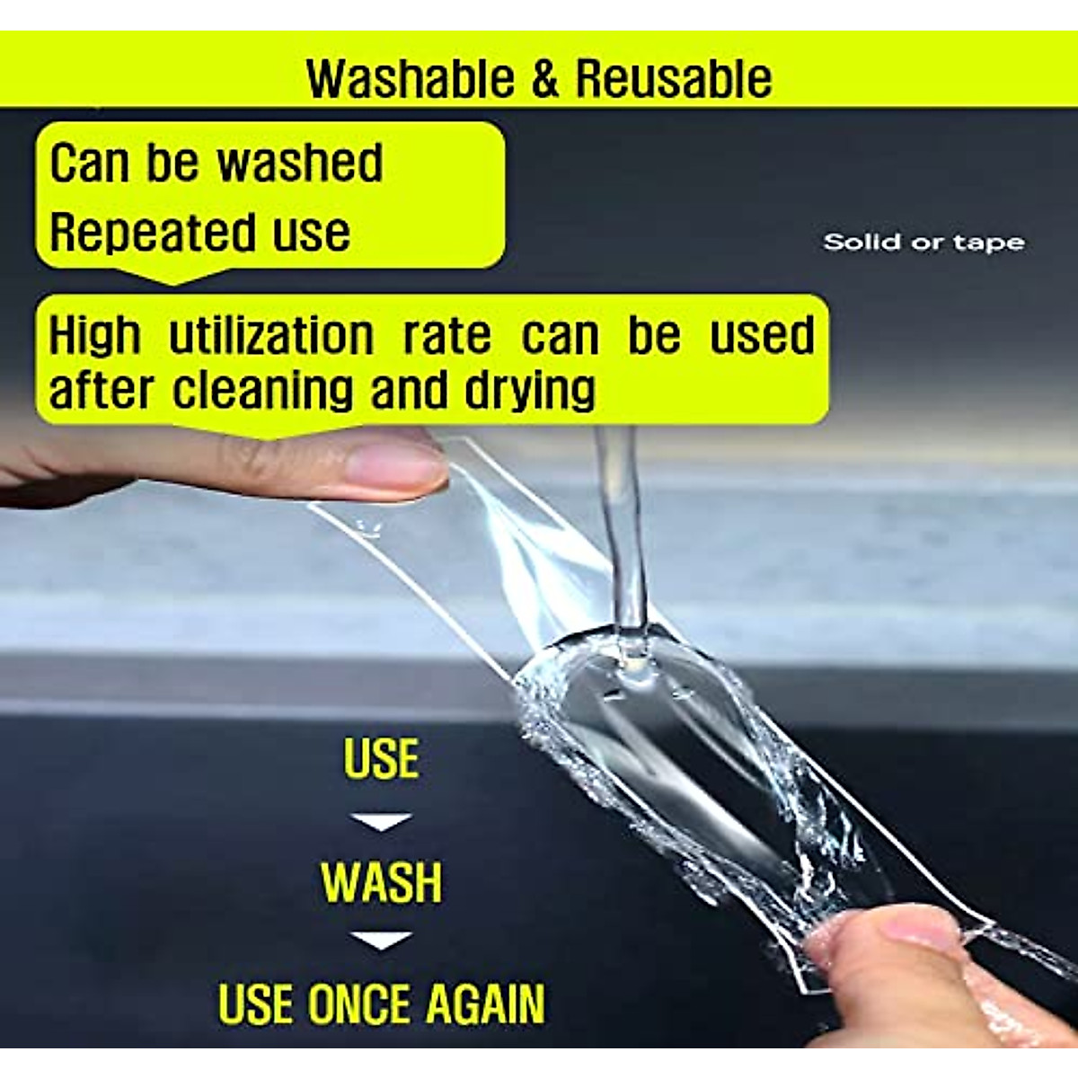 SAVtools Double Sided Tape Heavy Duty Nano Tape, 1.18 x 120 Inch, Removable & Clear, Extra Strong for Wall, Picture Hanging Carpet Decor DIY