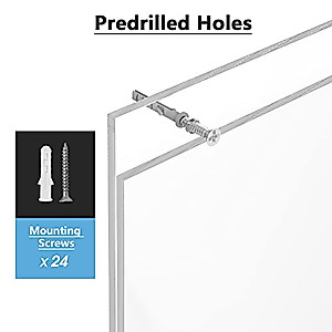 MaxGear Wall Mount Sign Holder 8.5x11, Acrylic Wall Sign Holder with Mounting Screws, Plastic Clear Plastic Picture Frames for Home, Office, Store, Restaurant, Landscape (12 Pack)