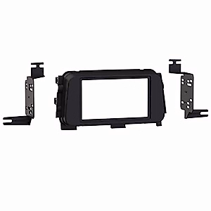 Carxtc Double Din Install Car Stereo Dash Kit for a Aftermarket Radio Fits 2020 Nissan Versa Trim Bezel is Painted Matte Black