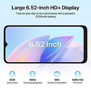 UMIDIGI G2 3/32GB Unlocked Cell Phone,Android 13 Dual sim Smartphone,6.52-inch Large Screen Android Phone,5150mAh Massive Battery Mobile Phone 256GB Expand Storage-Dawn Gold…