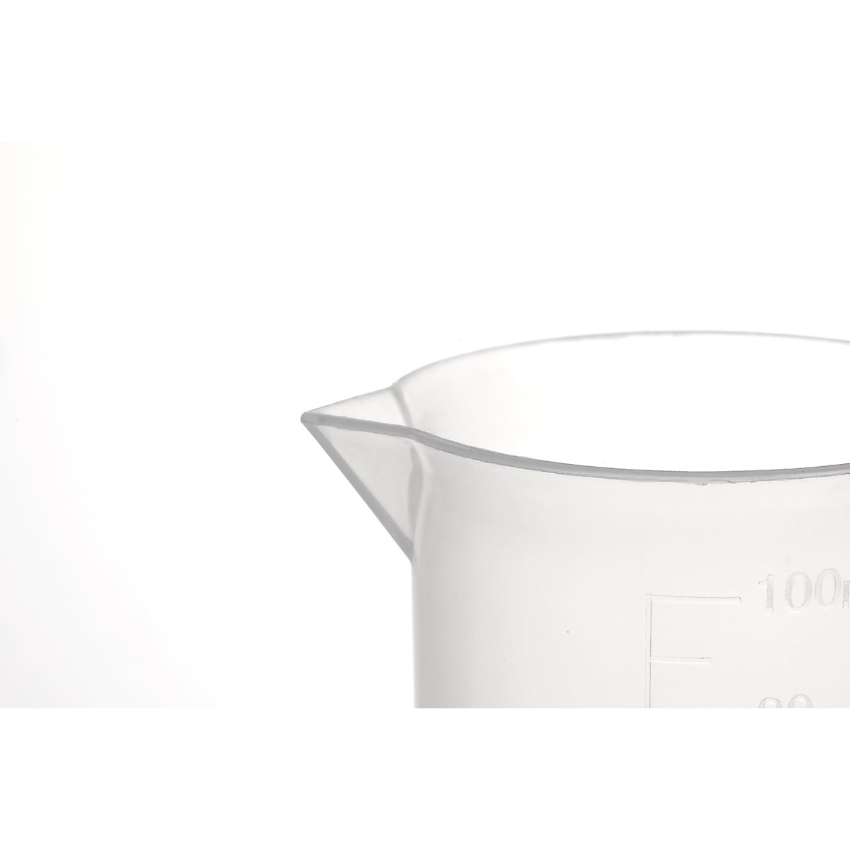 12 Transparent 3.4 Oz Laboratory Measuring Cups, 100ml Plastic Beakers For Scientific Experiments And Liquid Measurement