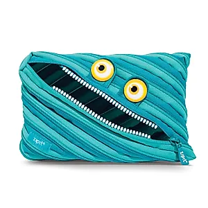 ZIPIT Jumbo Pencil Case, Blue, Jumbo Pencil Case