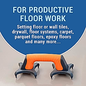 EasyLean Trowel Support Tool, Handy Hand Tool for Flooring, Drywall, Cement, and Adhesive Application, Support Tool for Floor Installers with Anti-Slip Spare Feet - Joyful Flappers