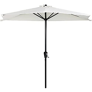 ABCCANOPY Patio Half Umbrellas 11FT (Light Beige)