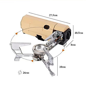 Camidy Foldable Cassette Gas Stove Portable Burner Outdoor Camping Stove Outdoor Gas Stove with Storage Bag for Picnic/Hiking/Travel