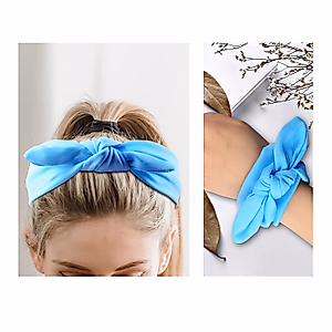 SOCOKING 12pcs Headband Elastic Baby Headband Baby with Newborn Hair Bows for Toddler Baby Girls Infants (12 solid colors)