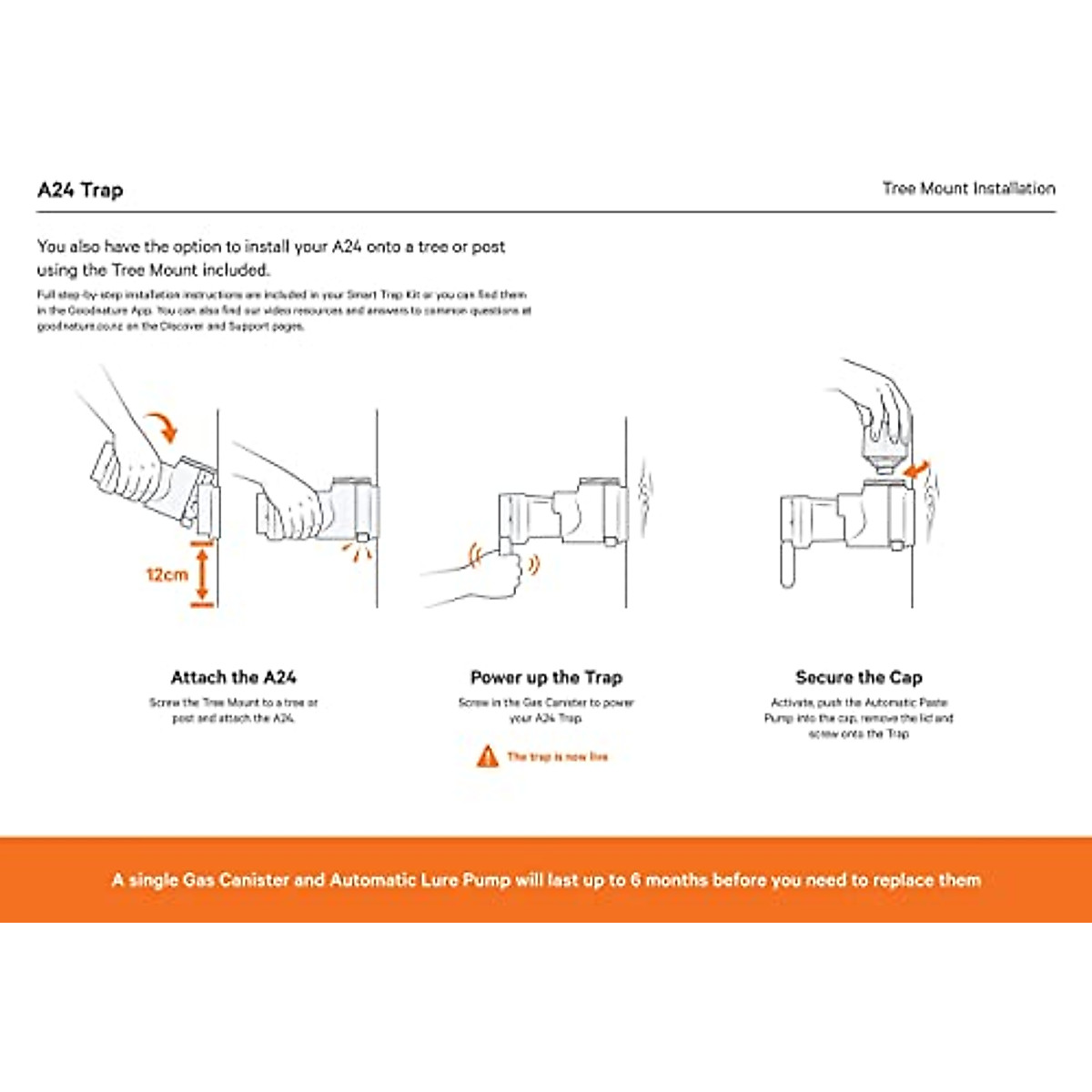 Goodnature Home Trapping Kit, A24 Humane Mouse Trap & Rat Trap with Portable Trap Stand, Automatic Paste Pump and CO2 Canister, Pet-Friendly Mouse & Rat Trap Without Digital Strike Counter