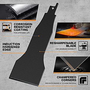 SAKER Reciprocating Saw Scraper Blade 4PCS, Blades Reciprotools as Attachment Accessoriesas and Adapter for Reciprocating Saw, Black