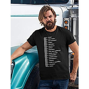 Funny Gifts for Beard Lovers Beard Scale Bearded Shirt Dad Beard Men T-Shirt X-Large Black