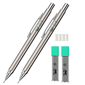 Mr. Pen- Metal Mechanical Pencils, 0.7mm, 2 Pack, Lead Pencil, Metal Mechanical Pencil, Metal Mechanical Pencils 0.7, Drafting Mechanical Pencils, Mechanical Pencil Metal, Mechanical Pencils .7