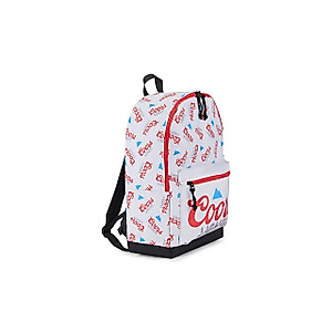Coors Light Mens Allover Backpack As Cold As The Rockies Bookbag - The Mountains are Blue Knapsack for Men, Women, Adults (Grey)