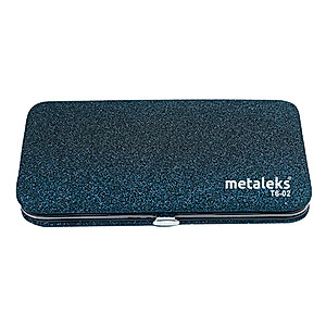 6PCS Eyelash Extension Tweezers Sets Made of Japanese Stainless Steel (Glitter Blue Rexion Pouch)