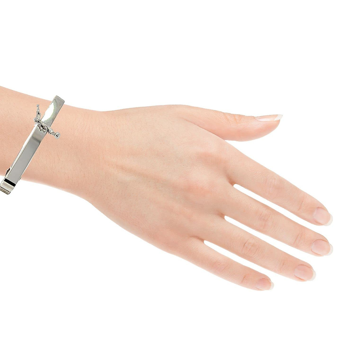 J79S Tie Bar Angel Moroni Silver Alloy Mormon One Moment In Time LDS CTR