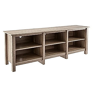 ROCKPOINT 70inch TV Stand Storage Media Console Entertainment Center,Driftwood