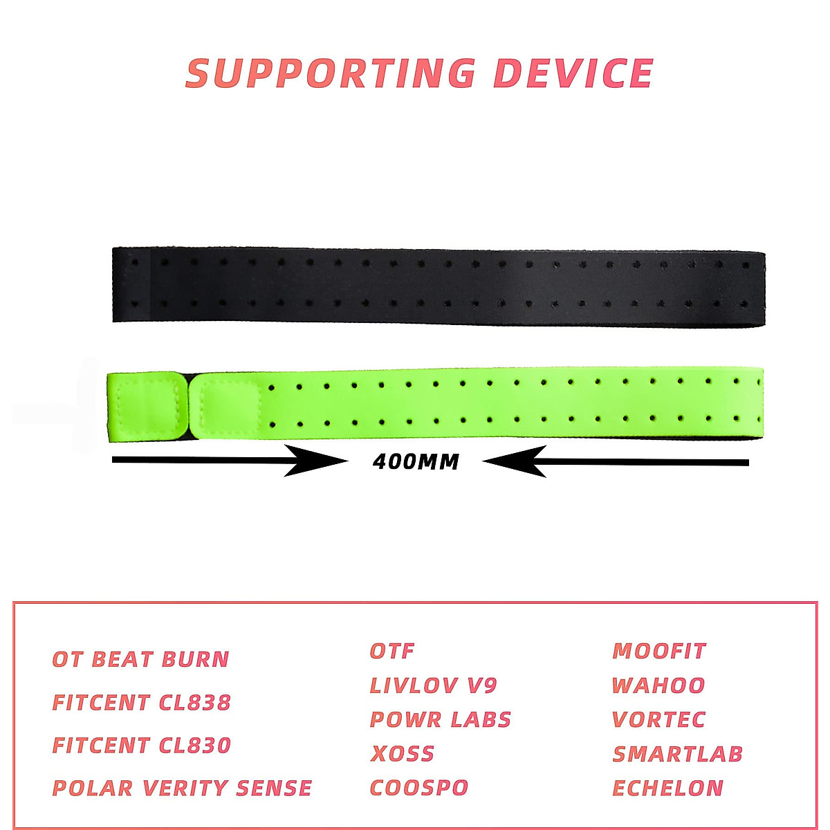 3Pcs Replacement Heart Rate Monitor Armband Straps Compatible with OTF, OTF Burn, Orange Theory Fitness, OT Beat Heart Rate Sensor