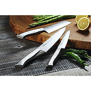 Dia-Cross by Chroma Zaku Giri 6" Stainless Steel Vegetable Knife - Razor Sharp Vegetable Knife, Chef's Knife, Chef's Vegetable Cleaver, Sharp Knives