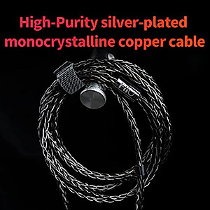 FiiO LC-RC Earphones/Headphone Upgrade Cable High-Purity Silver-Plated Monocrystalline Copper 2.5mm/3.5mm/4.4mm Swappable Plug
