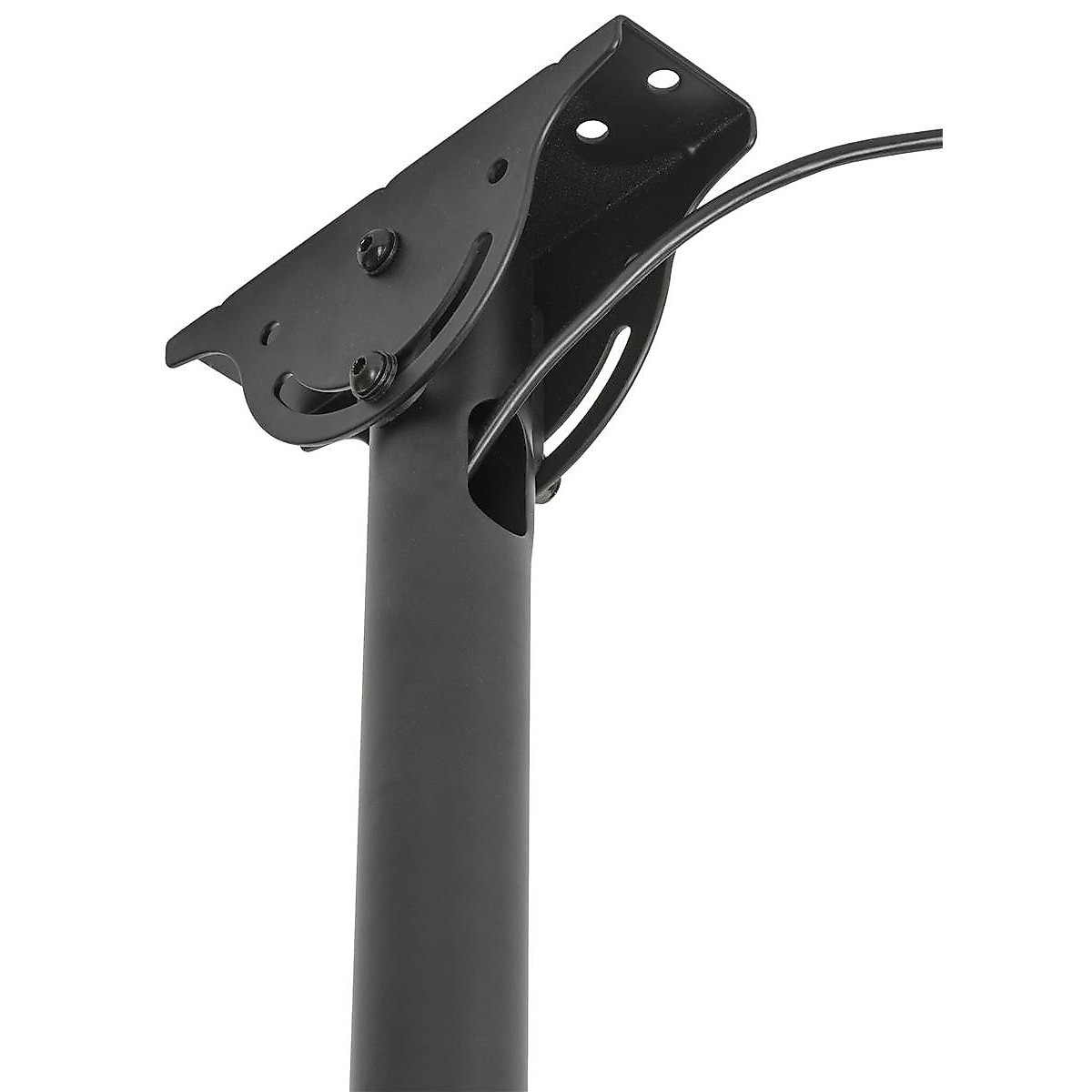 Displays2go SLC3770LBK Ceiling Mount for TV Monitors 37 to 70 Inch, Swiveling & Tilts, Telescoping, Black Steel