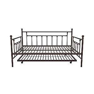 DHP Manila Metal Full Size Daybed and Twin Size Trundle (Bronze)