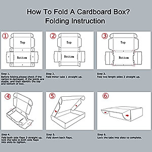 RLAVBL 9x6x2 Shipping Boxes Set of 50, White Small Corrugated Cardboard Box, Mailer Box