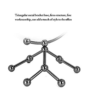 World Globe 7.8in Clear Acrylic World Globe 12” Tall Table Top 360-degree Rotation Earth Globe Earth Globe With Metal Tripod Stand For Desk Globes decor (Black) (Black)