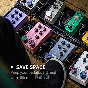 MOOER Guitar Effects Pedal Accessories 4-Pack Patch Cable FC-Series (2'' FC-2)